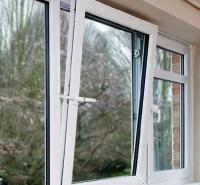 China UPVC / PVC Double Glass Tilt And Turn Windows Double Glazed Inward Opening for sale