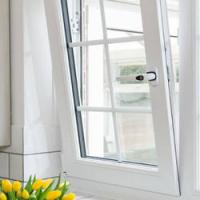 China Modern Plastic Frame PVC Tilt And Turn Window With Double Glazed For Hotels for sale