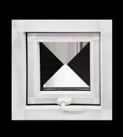 China PVC Hurricane Impact Glass Windows White Double Glass Custom Awning Windows for sale