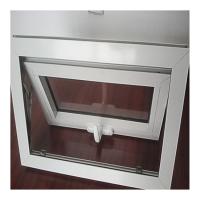 China White PVC Tempered Glass Awning Window Double Glazed Customized for sale