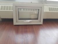 China European Style PVC Awning Outward Opening Window UPVC Double Glass Windows for sale