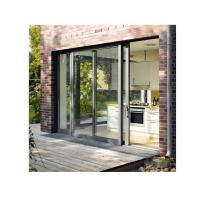 China Villa Aluminium Framed Sliding Doors Double Tempered House Sliding Glass Doors Custom for sale