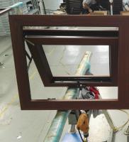 China European Style PVC Awning Outward Opening Window UPVC Double Glass Windows for sale