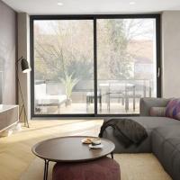 China Exterior House Aluminium Sliding Door Soundproof Double Glazed Sliding Door for sale