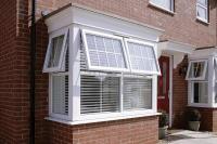 China European Style PVC Awning Outward Opening Window UPVC Double Glass Windows for sale