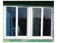 China Tempered Glass White UPVC Casement Glass Window Anti UV Wind Resistant European Style for sale