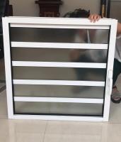 China Aluminum Frame Louver Glass Window Adjustable Jalousie Glass Window With Fly Screen for sale