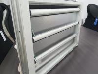 China Aluminum Frame Louver Glass Window Adjustable Jalousie Glass Window With Fly Screen for sale