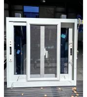 China Hurricane Proof Aluminum Sliding Glass Window Powder Coated Impact Glass Window for sale