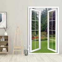 China Customized Modern PVC Glass Entry Door Double Glazed Upvc Casement Door for sale