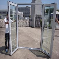 China Soundproof UPVC Glass Entry Door With Double Triple Glazed And Grilled for sale