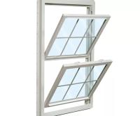 China American Style PVC Frame Double Hung Vinyl Windows Heat Insulation Low E Vinyl Windows for sale
