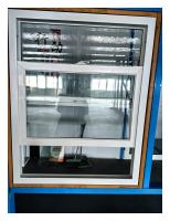 China American Style PVC Frame Double Hung Vinyl Windows Heat Insulation Low E Vinyl Windows for sale