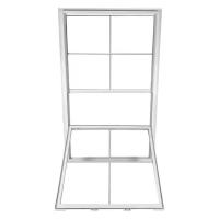 China Soundproof Glass Double Hung Vinyl Windows UPVC Double Glazed Sash Windows Customized for sale