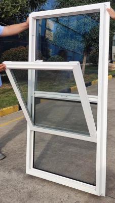 China American Style Vinyl Single Hung Windows Vertical Up Down Windows For Residences for sale