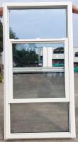 China American Style sashSingle Hung Vinyl Windows PVC Vertical Up And Down Windows for sale