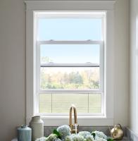 China Customized UPVC Single Hung Double Hung Windows With Double Tempered Glass for sale