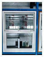 China Locking Mechanism PVC Single Hung Vertical Sliding Windows Low E Vinyl Windows for sale