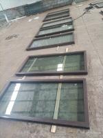 China Large Size 1.4mm Aluminium Frame Fixed Glass Window Custom With Tempered Glass for sale