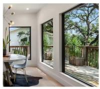 China Soundproof Panoramic Aluminum Fixed Window Triple Glazed For Living Room for sale