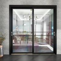 China Modern Hurricane Proof Aluminum Sliding Doors Impack Glazed Sliding Door Customizable for sale