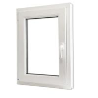 China White Double Glass PVC Tilt And Turn Window Double Glazed Large Windows Customized for sale