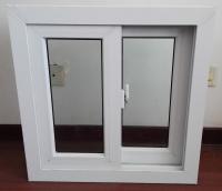 China Plastic Frame Sliding UPVC Glass Window Double Glazed For Hotels for sale