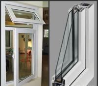China 900x900mm Single Glazed Top Hung Awning Window UPVC Profile PVC Awning Glass Window for sale