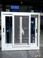 China Aluminum Alloy Double Aluminium Glass Sliding Window Powder Coated With Touch Lock for sale