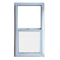 China Locking Mechanism PVC Single Hung Vertical Sliding Windows Low E Vinyl Windows for sale
