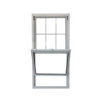 China White Frame Single Hung Vinyl Windows UPVC Profile Easy Clean for sale