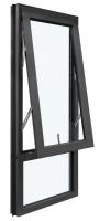 China Impact Hurricane Aluminum Awning Window Tempered Glass Top Hung Awning Windows for sale