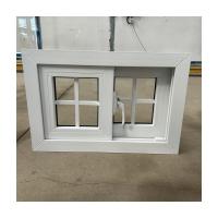 China UPVC / PVC Sliding Window And Door Stained Glass Sliding Windows With Grill for sale