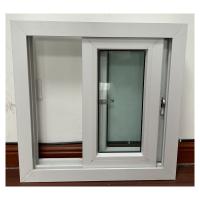 China Customized Transparent UPVC Sliding Windows Horizontal Sliding UPVC Windows for sale