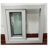 China Customized Transparent UPVC Sliding Windows Horizontal Sliding UPVC Windows for sale