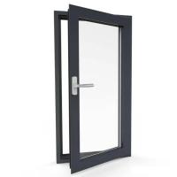 China UV Resistant Modern Interior Glass Doors Double Glass Aluminium Swing Patio Door for sale