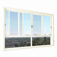 China Modern Aluminum Sliding Glass Window Horizontal Double Glass Sliding Window for sale