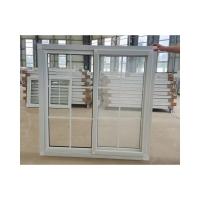 China Single Glass Tempered Glazed UPVC Sliding Window And Door With Grill Mosquito Mesh for sale