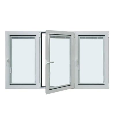 China Upvc More Than 10 Years Double Glazed Casement Window for sale