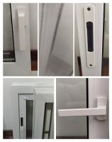 China PVC Plastic UPVC Double Glass Horizontal Slide Window for sale