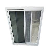 China 80mm Pvc Design Upvc Double Glazed Sliding Windows for sale