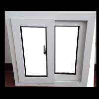 China 80mm Pvc Design Upvc Double Glazed Sliding Windows for sale