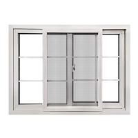 China Conventional UPVC Sliding Window And Door White Profile With Touch Lock for sale