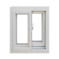 China European Style PVC Plastic Upvc Sliding Double Window Sound Proof Hurricane Windows for sale