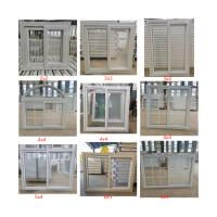 China Double Tempered Glasses PVC Sliding Windows Customized Folding Upvc Windows White for sale
