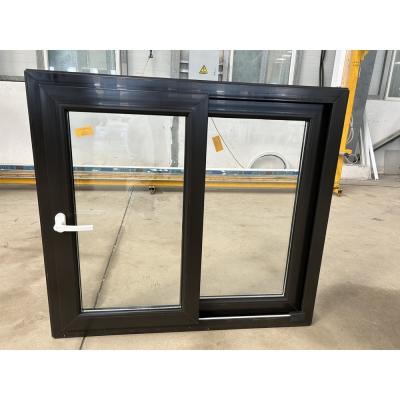 China Double Glazing PVC Modern Black Upvc Sliding Window Lock for sale