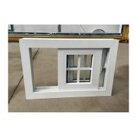 China Custom Glass Windows Upvc Vinyl Single Double Glazed Sliding Pvc Windows With Grills for sale