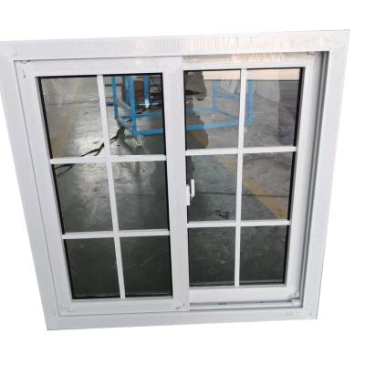China North American Latest Design Grill PVC UPVC  Sliding Glass Windows for sale