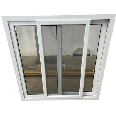 China Customized Design Upvc Vinyl Single Double Glazed Sliding Windows Pvc for sale