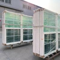 China Single Double Glaze UPVC PVC Vinyl Single Hung Window for sale